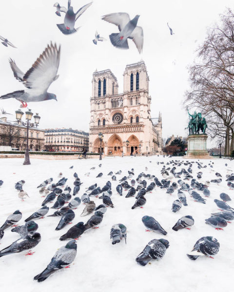 Top photo spots in Paris under the snow - Loic Lagarde